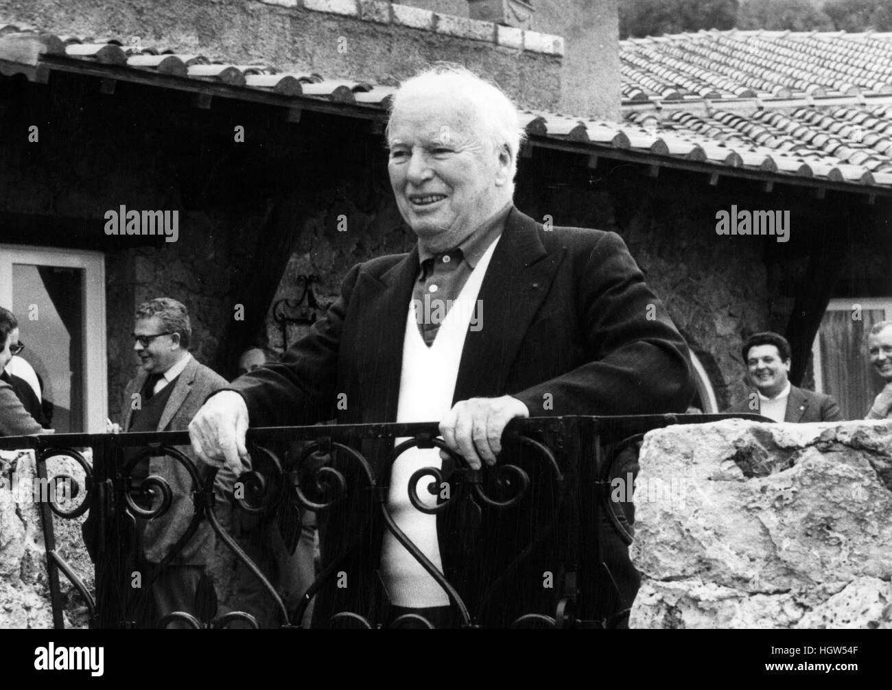 CHARLES CHAPLIN (1889-1977) English film actor and director about 1972 ...