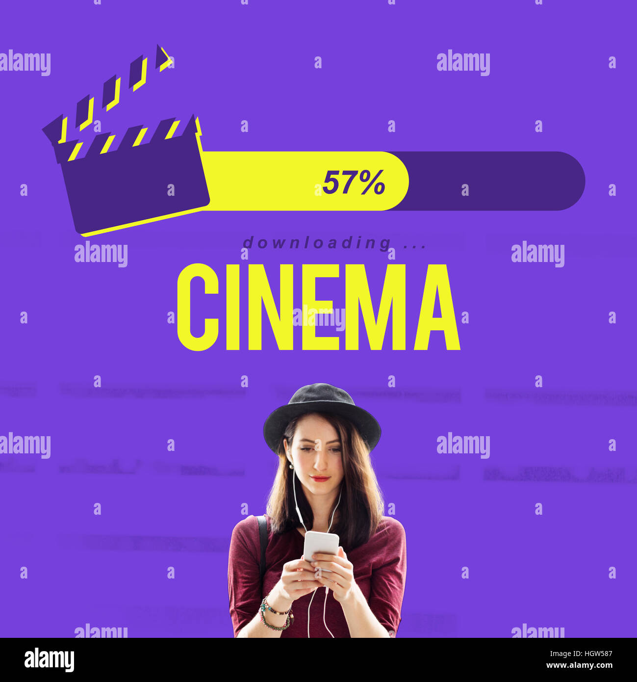 Entertainment Multimedia Theatre Movies Concept Stock Photo - Alamy