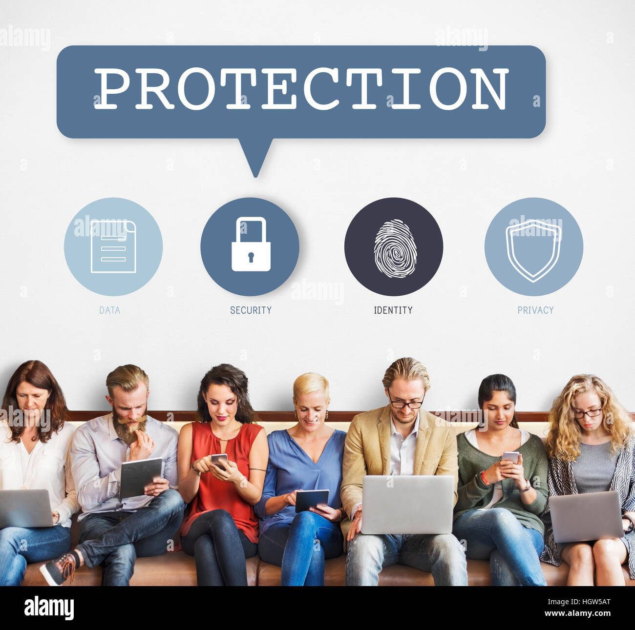 Authorization Permission Network Security System Concept Stock Photo ...