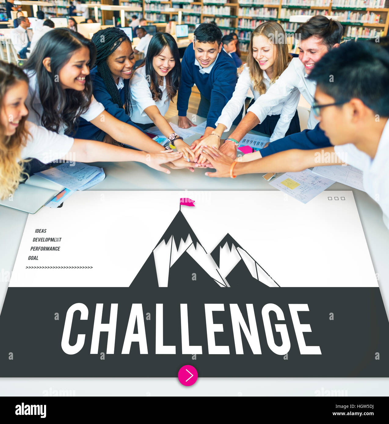 Challenge Target Improvement Strategy Concept Stock Photo - Alamy