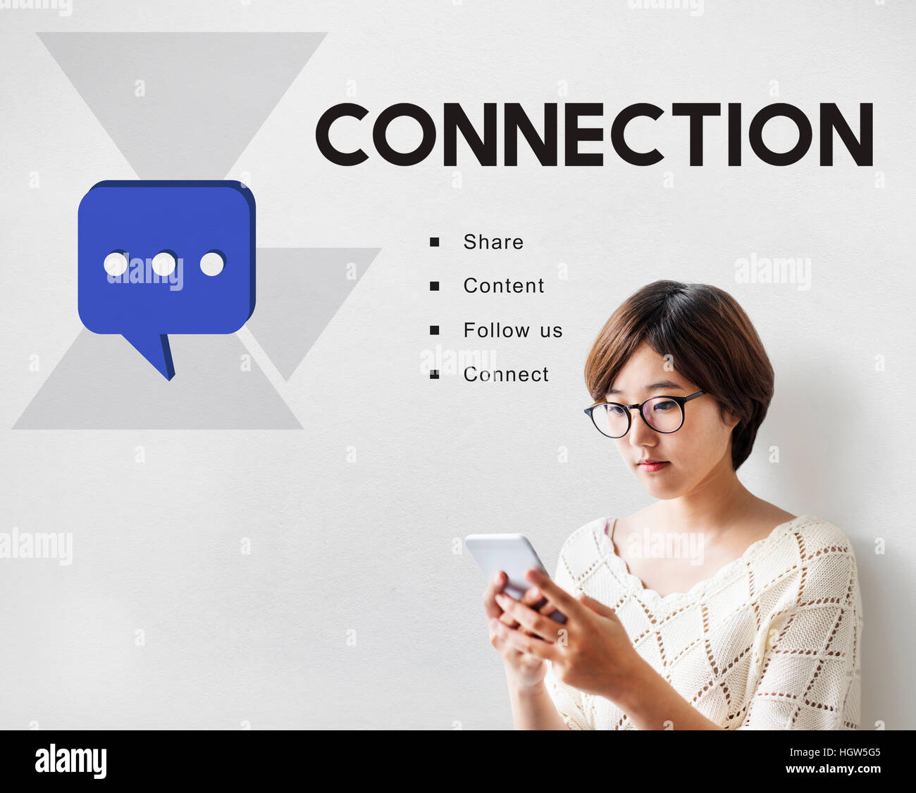 Social Network Communication Connection Concept Stock Photo - Alamy