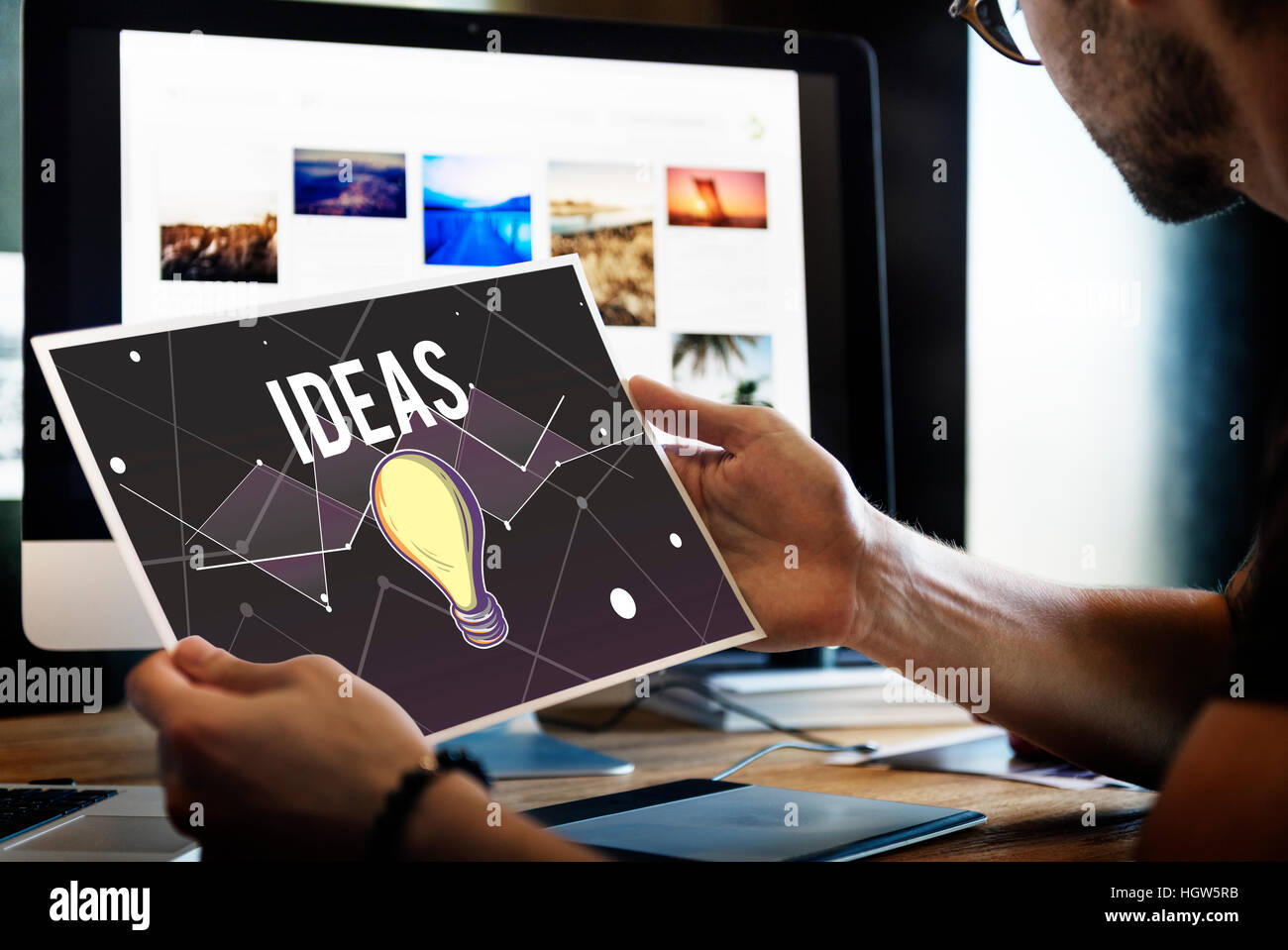 Ideas Progress Vision Inspiration Design Concept Stock Photo - Alamy