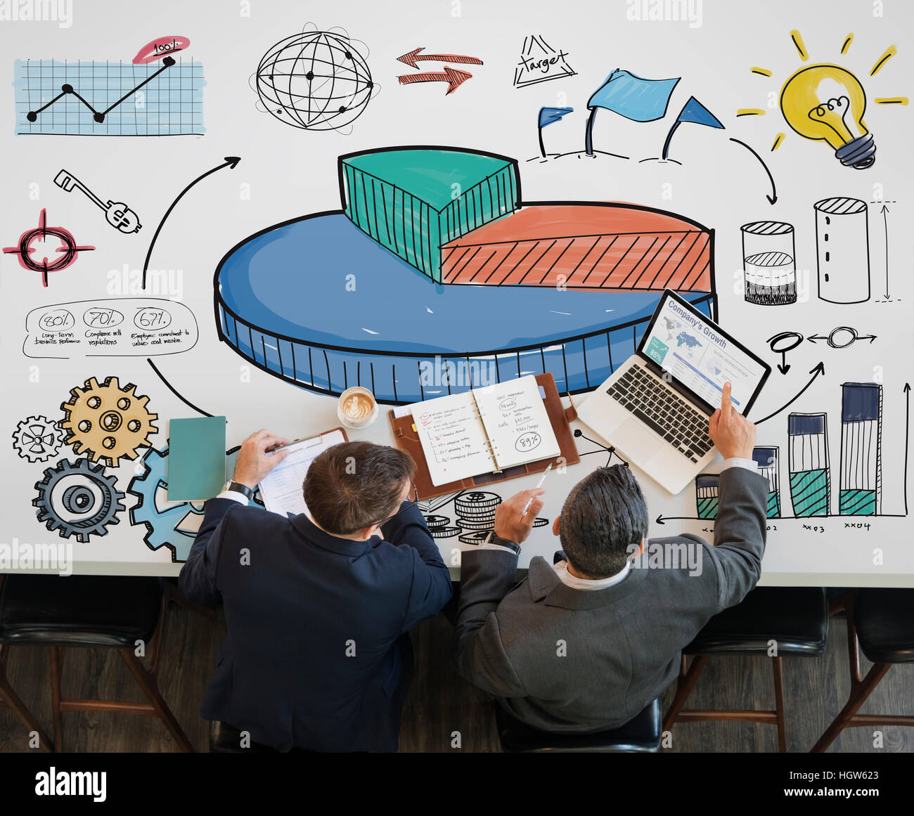Business Graph Analysis Strategy Concept Stock Photo - Alamy
