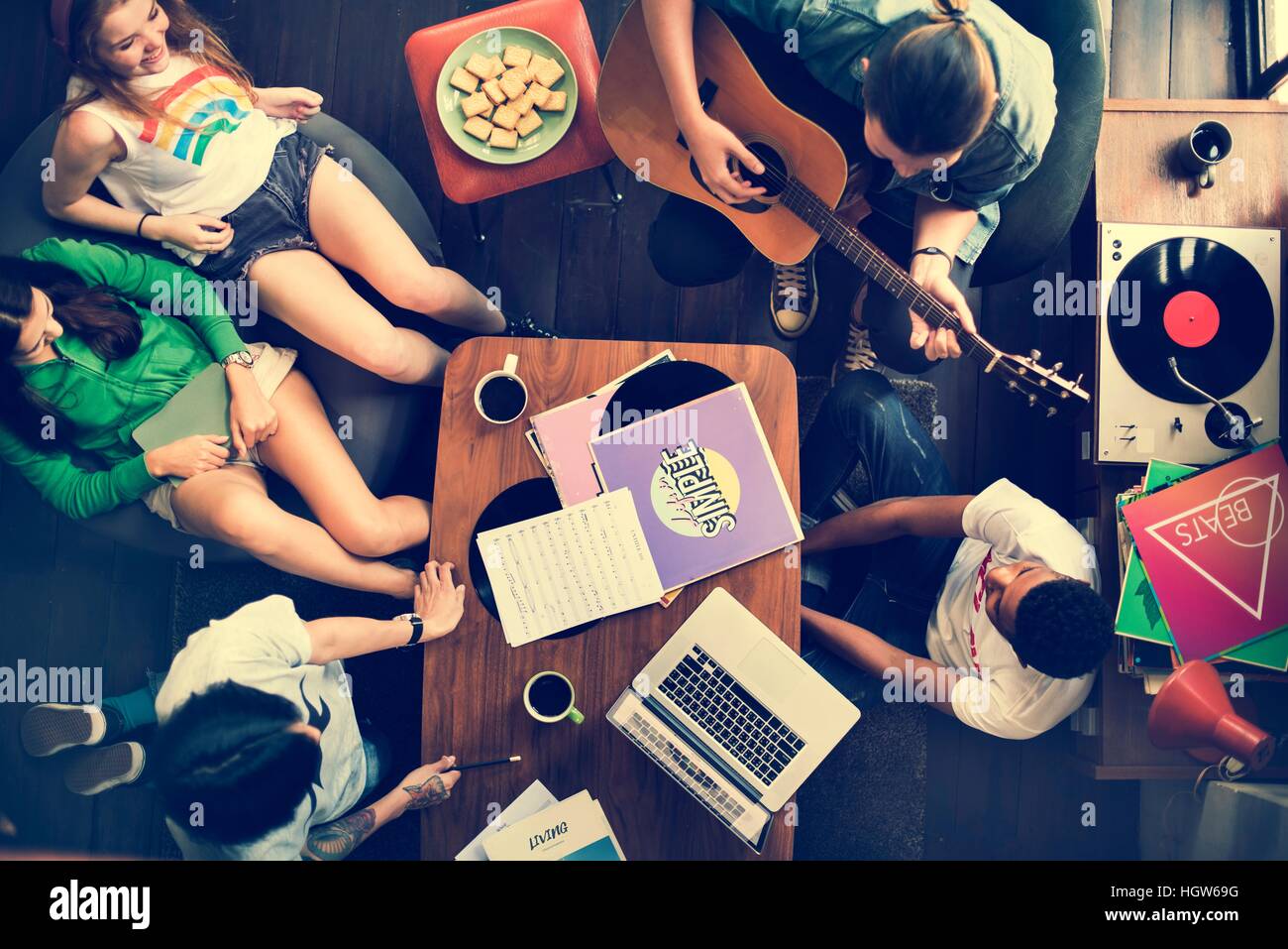 Music Entertainment Lifestyle Media Concept Stock Photo - Alamy
