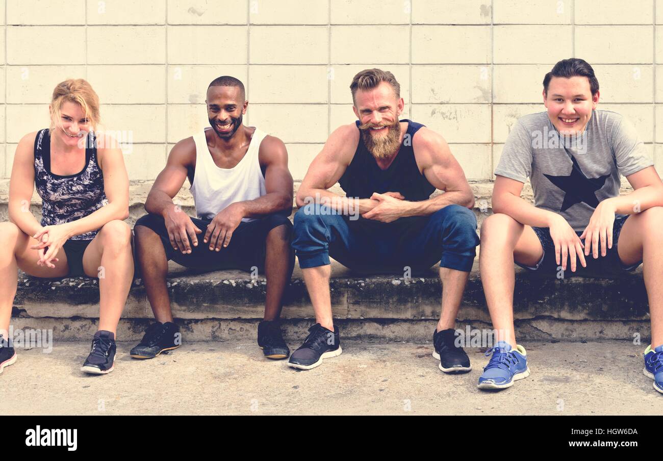 Active People Sport Workout Concept Stock Photo - Alamy