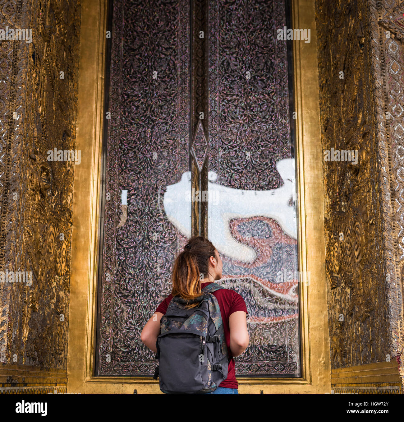 Woman Traveler Thailand Destination Culture Concept Stock Photo - Alamy