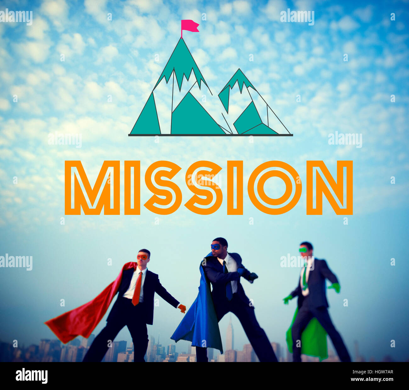 Strategy Success Mission Goals Concept Stock Photo - Alamy