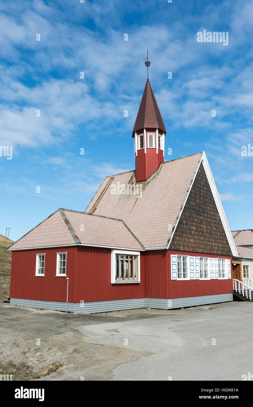 Svalbard Church, Longyearbyen, Spitsbergen Island, Svalbard Archipelago ...