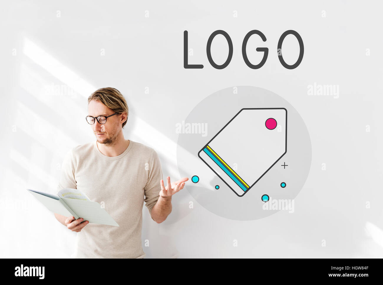 Brand Design Ideas Imagination Logo Tag Concept Stock Photo - Alamy