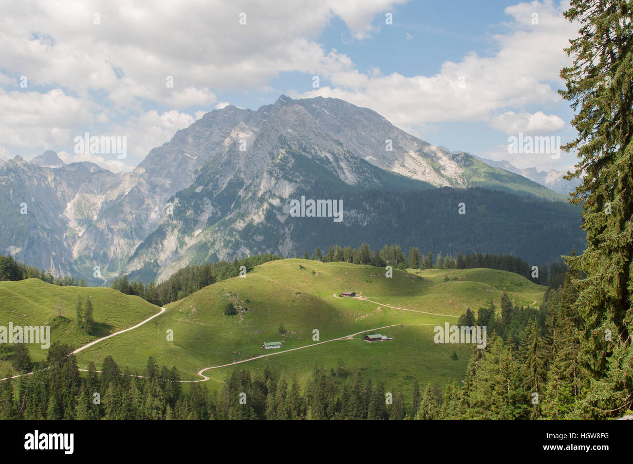 Watzmann mountain, Upper Bavaria, Berchtesgaden, Watzmann Mountains ...