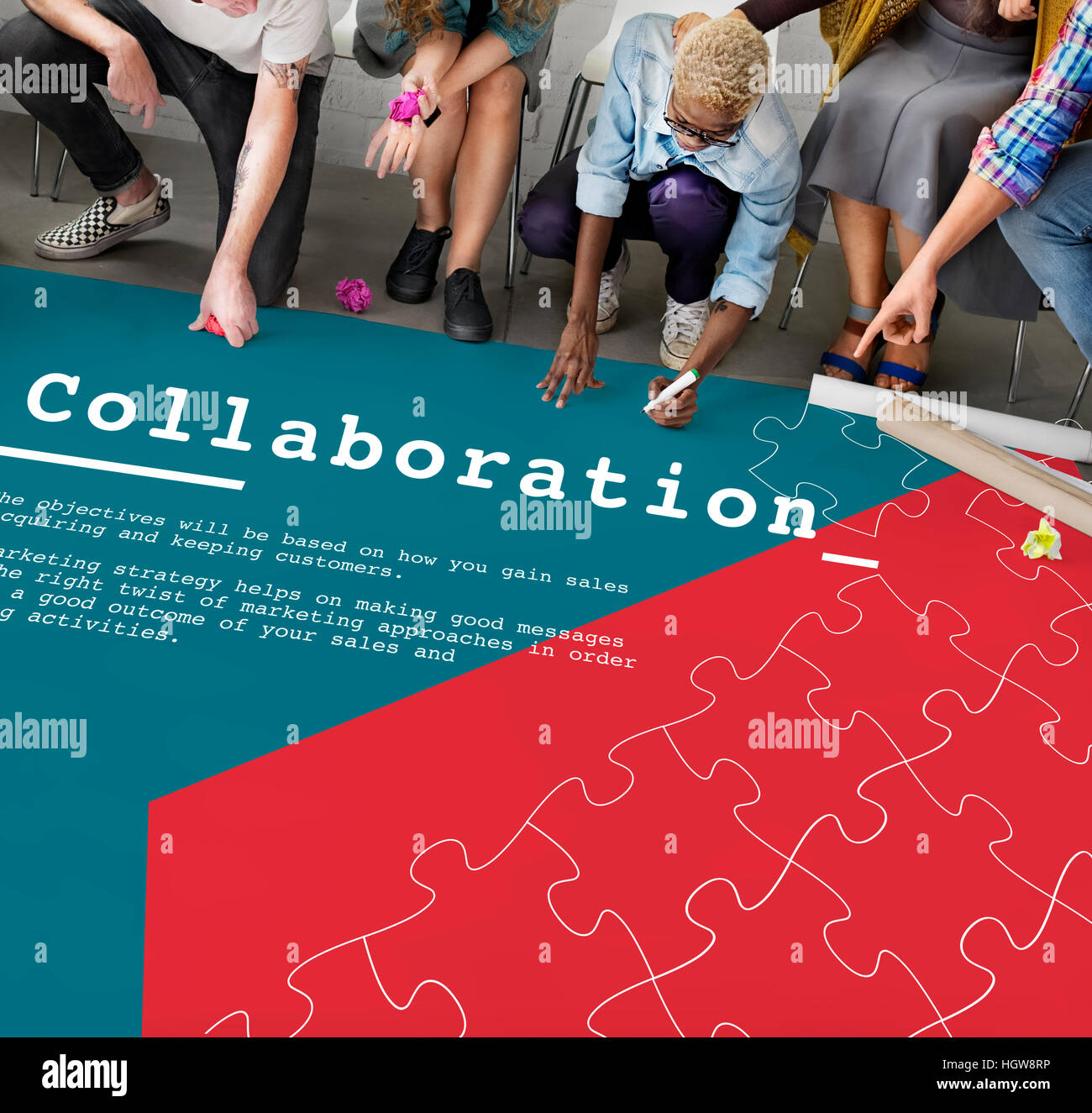 Team Work Collaboration Cooperation Concept Stock Photo - Alamy