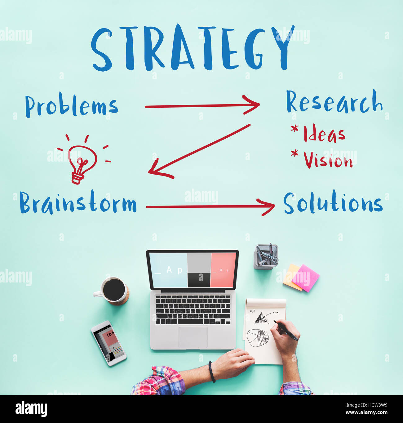 Creative Thinking Business Strategy Concept Stock Photo - Alamy