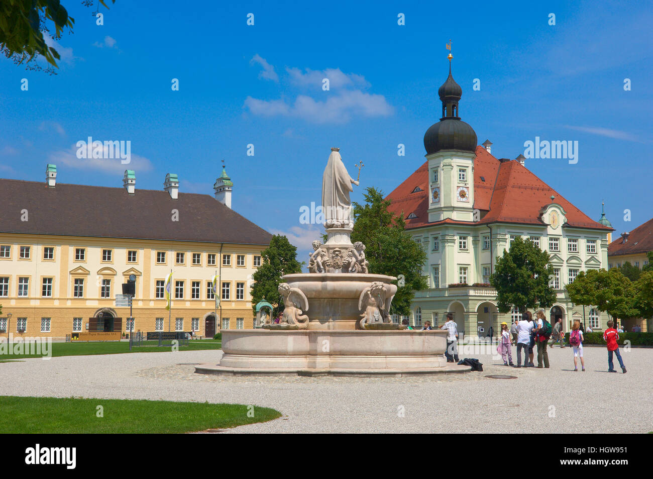 Altoetting, Town Hall, Chapel Square, Upper Bavaria, Bavaria, Germany ...