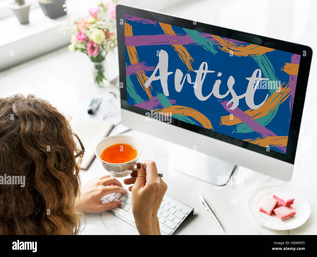 Artist Art Craft Creation Creative Imagination Concept Stock Photo - Alamy
