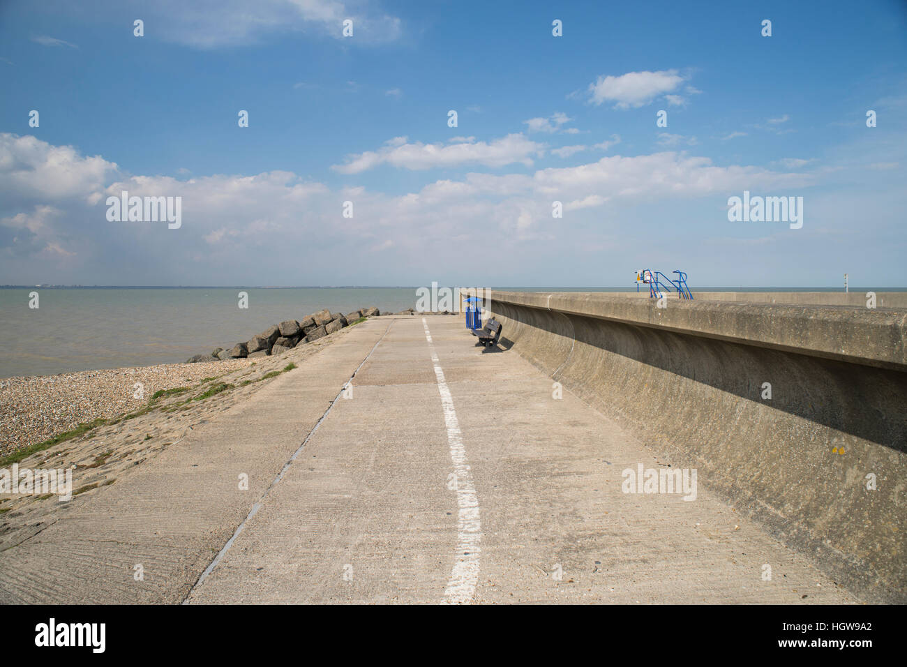 Seawall and promenade Sheerness, Isle of Sheppey, Kent Stock Photo - Alamy