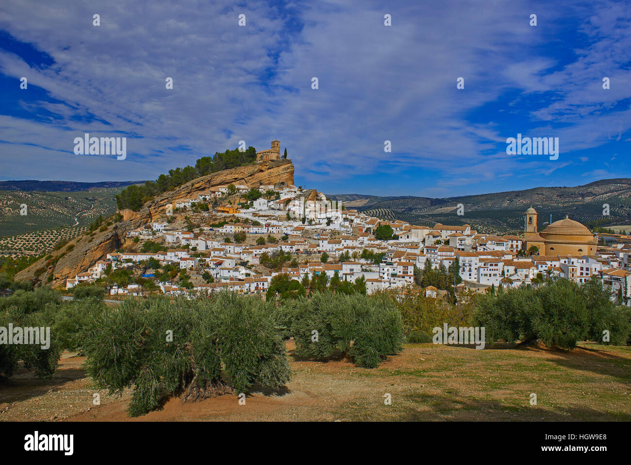Montefrio, Moorish castle, Washington Irving Route, Granada province ...
