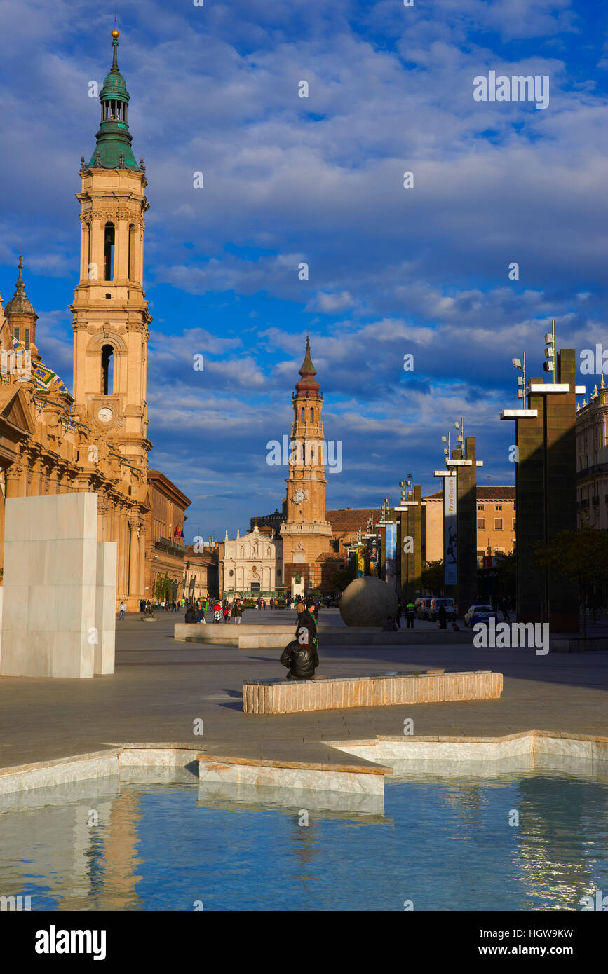 Zaragoza, Basilica del Pilar, La Seo cathedral, Basilica del Pilar ...