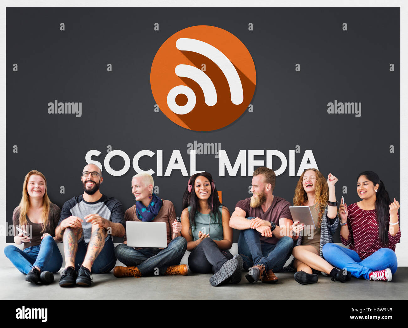 Social Media Networking Connection Concept Stock Photo - Alamy