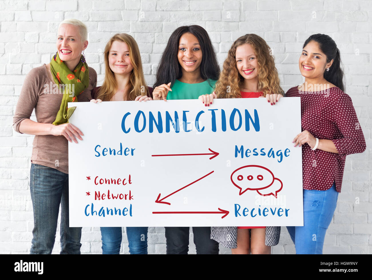 Communication Graph Networking Connection Internet Concept Stock Photo ...