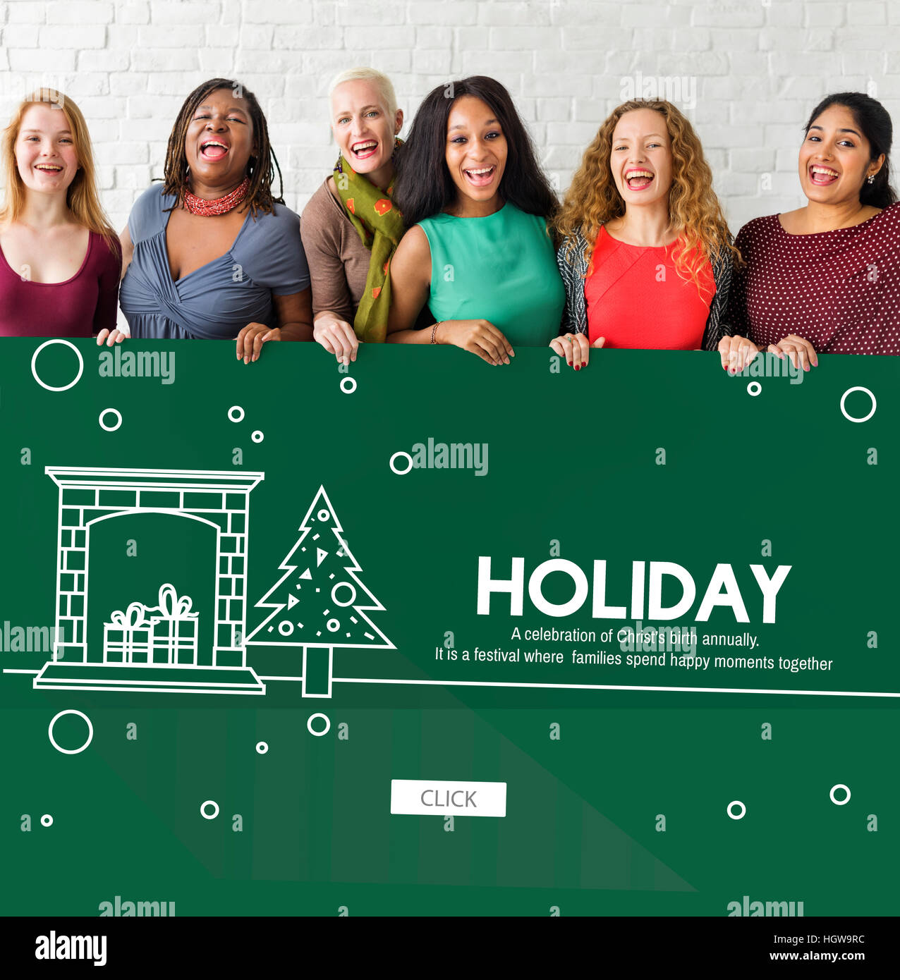 Happy Holiday Break Celebrate Party Enjoyment Concept Stock Photo - Alamy