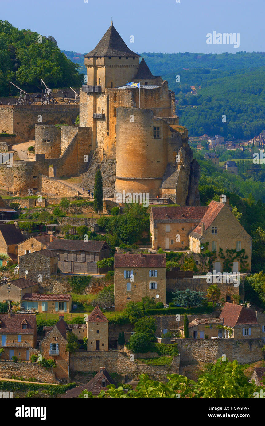 Castelnaud, Castle, Castelnaud la Chapelle, Perigord, Dordogne valley ...