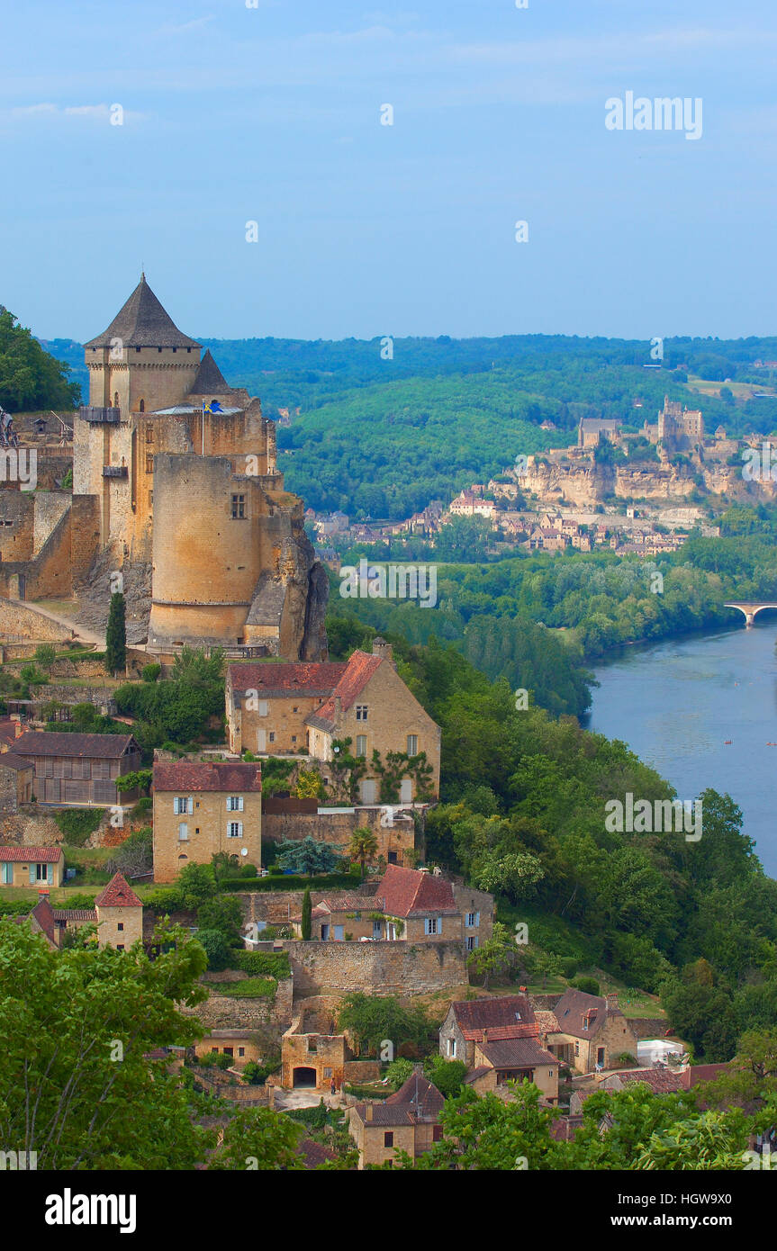 Castelnaud, Castle, Castelnaud la Chapelle, Perigord, Dordogne valley ...