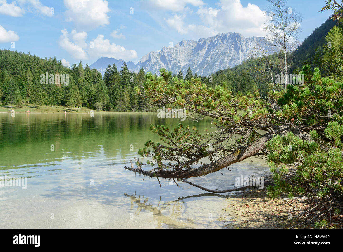 Ferchensee, Werdenfelser Land, Alps, Upper Bavaria, Garmisch ...