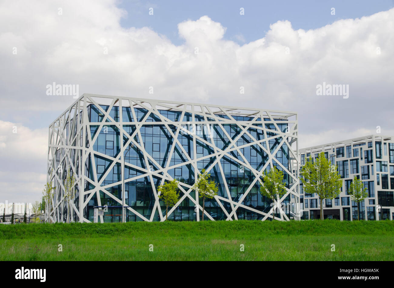 Modern commercial property in Heilbronn called Qbig, Neckar valley ...