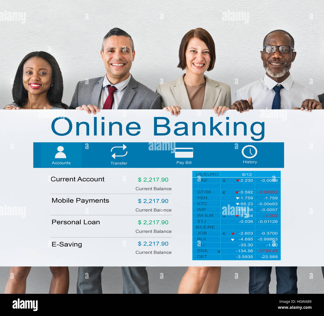 Online Banking Business Computing Internet Concept Stock Photo - Alamy