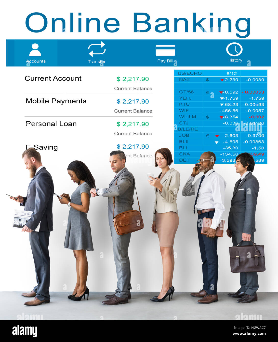 Online Banking Business Computing Internet Concept Stock Photo - Alamy