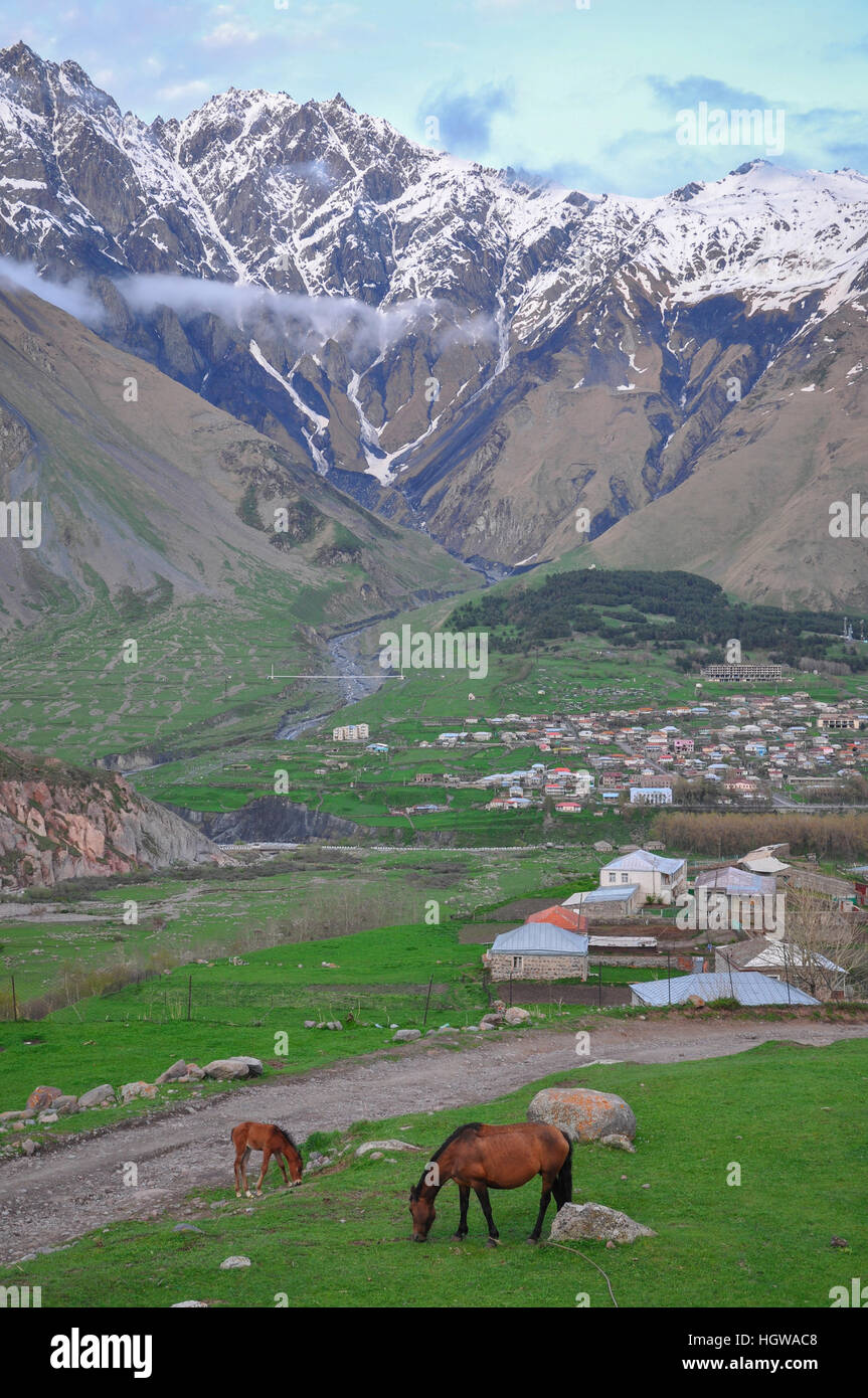 Mountain Range around Mount Khuro, Georgian Military Highway ...