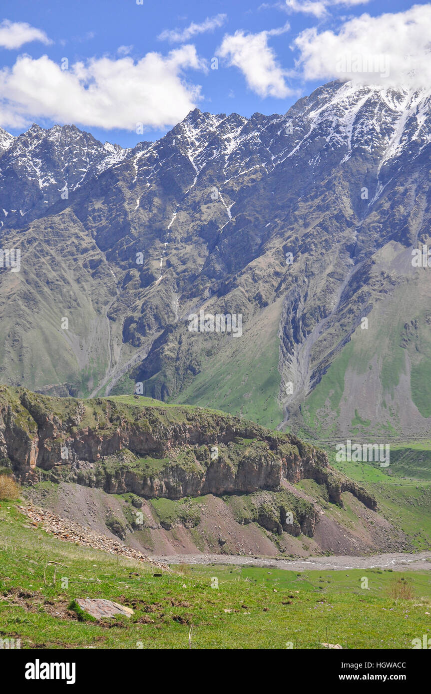 Mountain Range around Mount Khuro, Georgian Military Highway ...