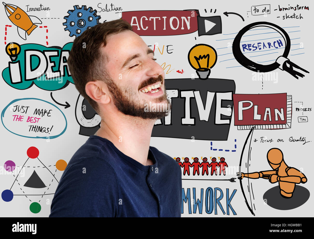 Creative Planning Thinking Ideas Concept Stock Photo - Alamy