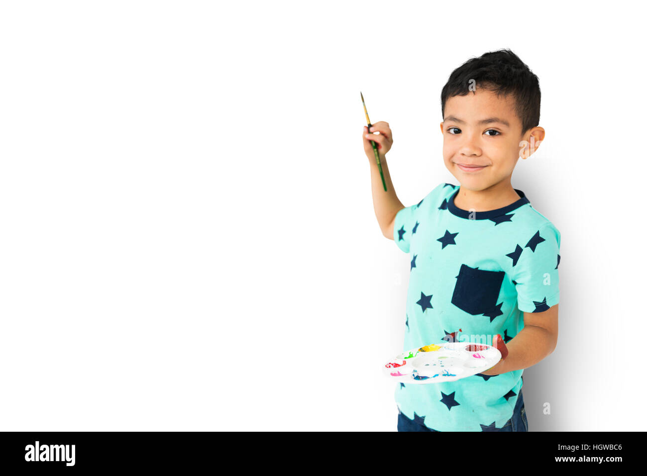 Boy Artwork Kid Child Creative Imagination Concept Stock Photo - Alamy