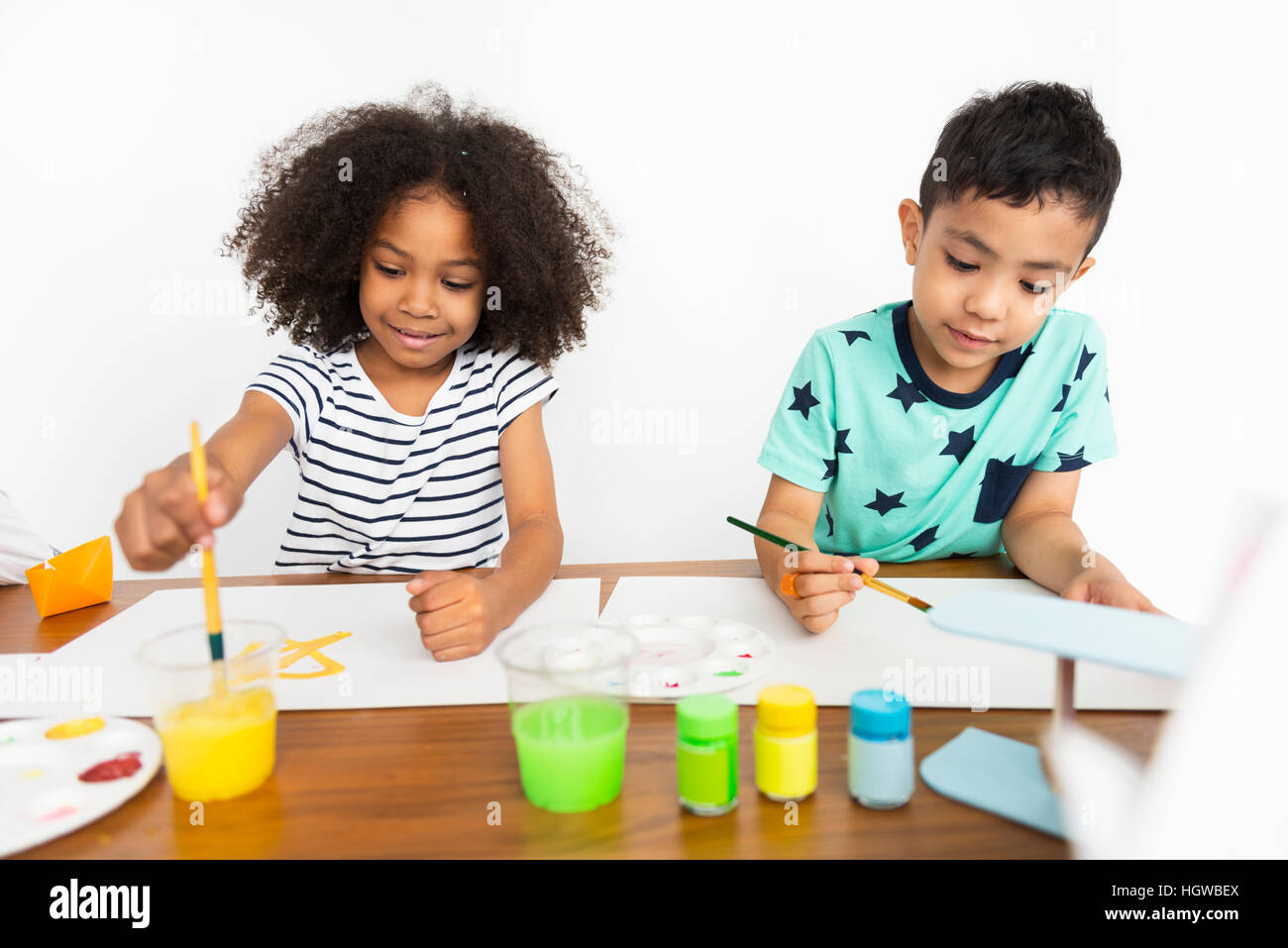 Child Art Creative Imagination Style Concept Stock Photo - Alamy