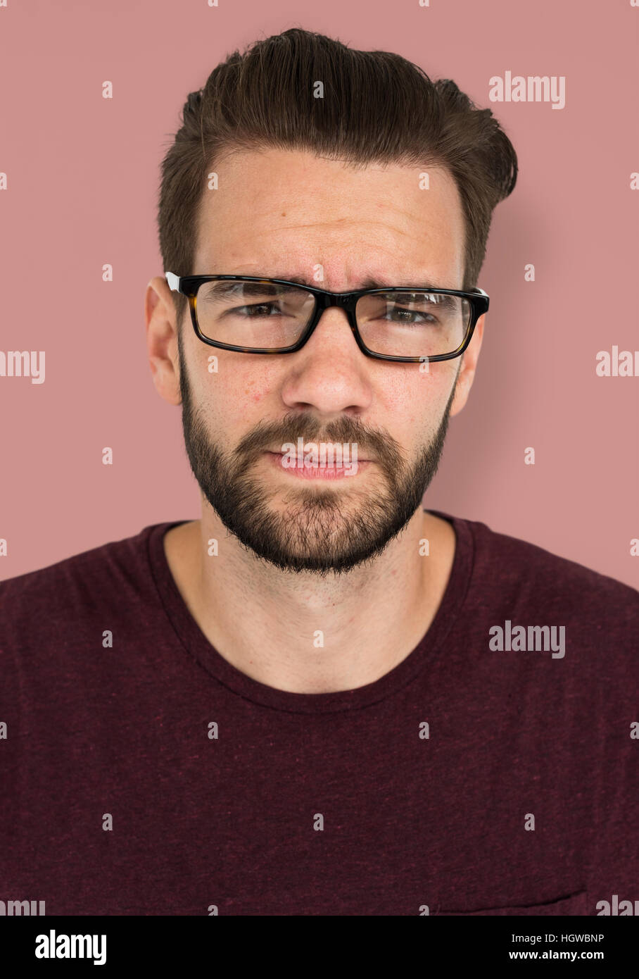 Man Adult Sad Frowning Concept Stock Photo - Alamy