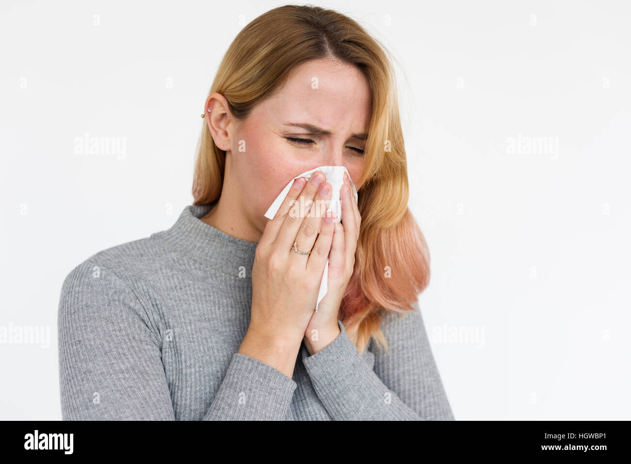 Woman Sneeze Allergy High Resolution Stock Photography and Images - Alamy