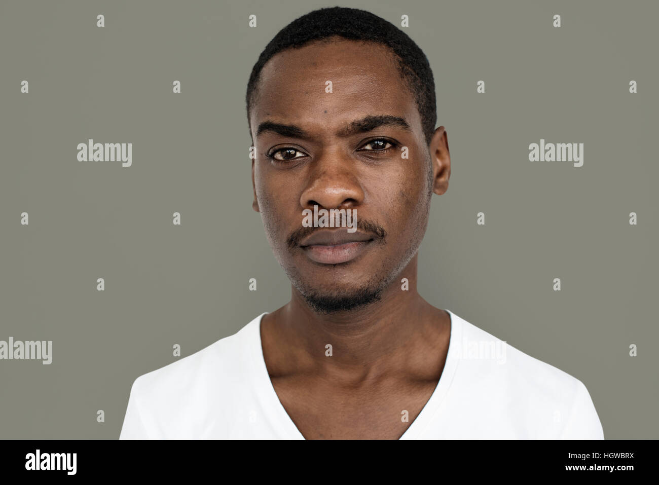African Male Serious Look Concept Stock Photo - Alamy