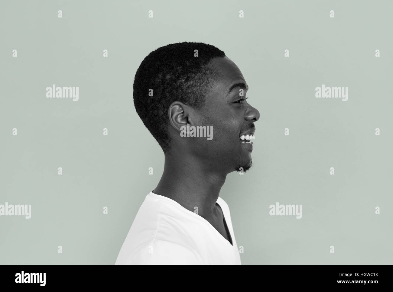 African Male Side Shoot Concept Stock Photo - Alamy