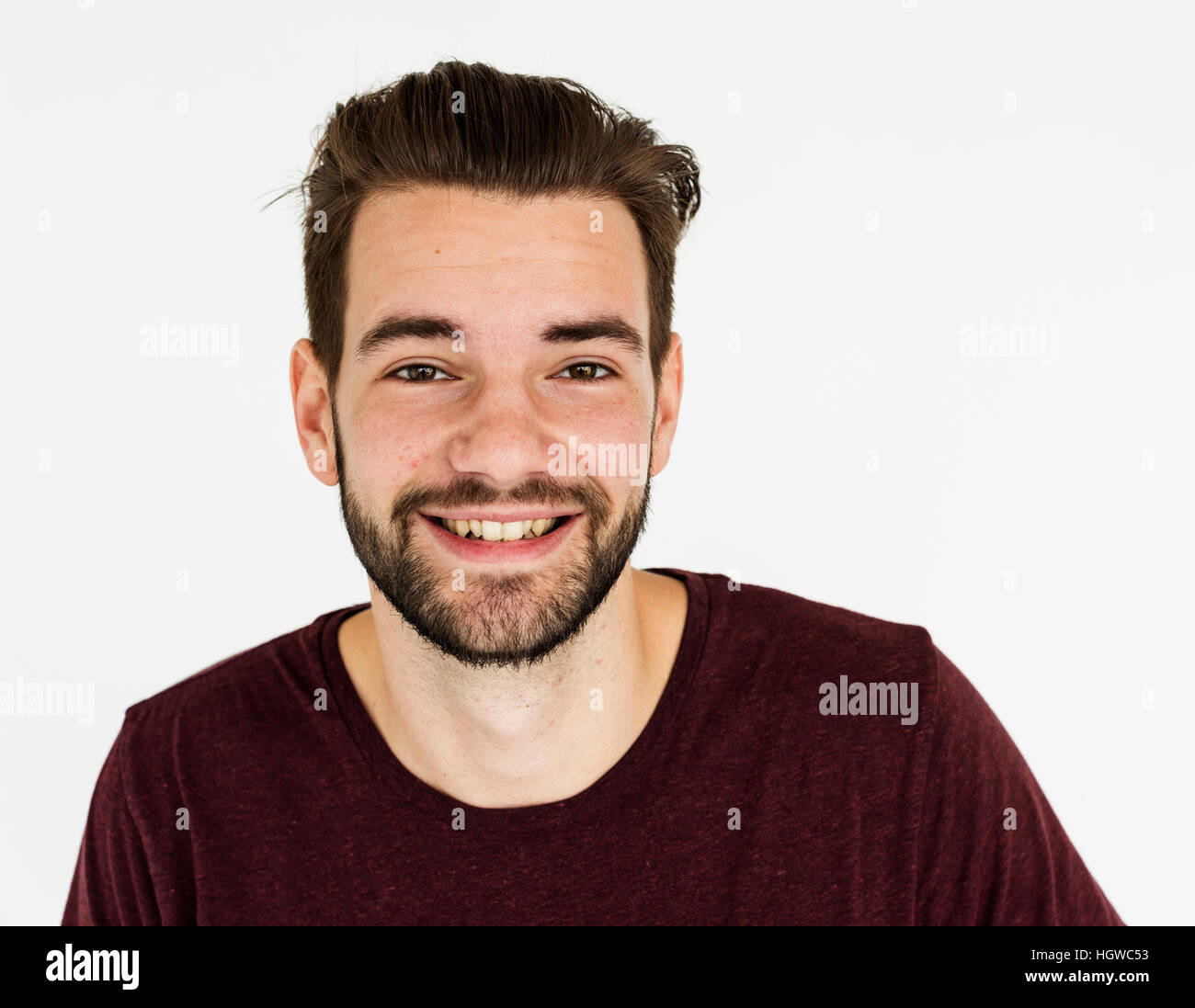 Men Smile Face Expression Portrait Concept Stock Photo - Alamy