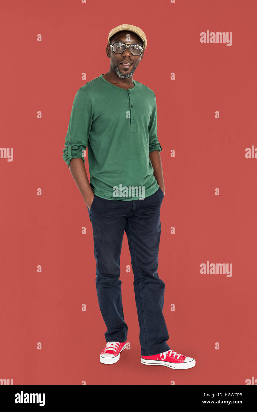 People Man Full Body Studio Shoot Concept Stock Photo - Alamy