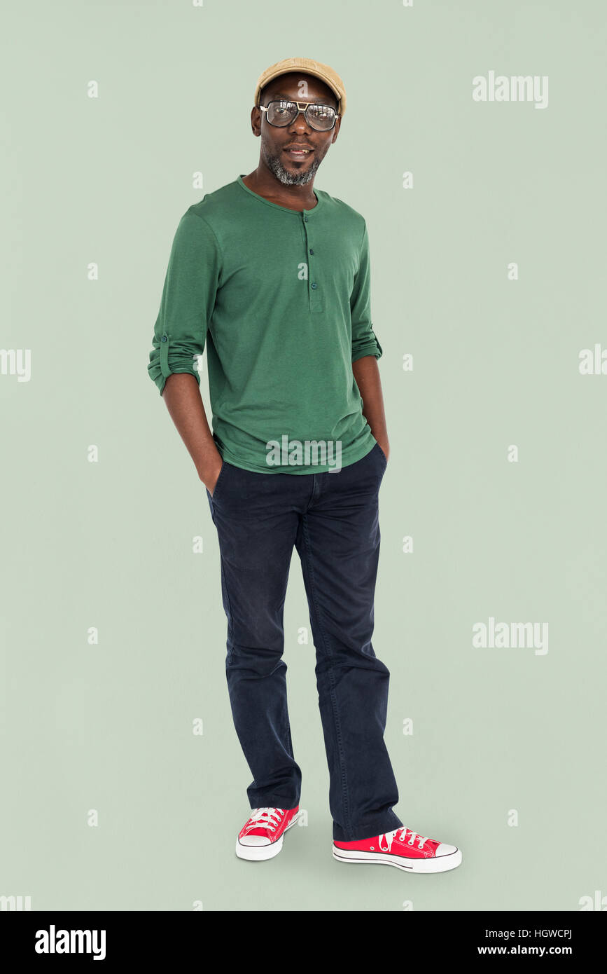 People Man Full Body Studio Shoot Concept Stock Photo - Alamy