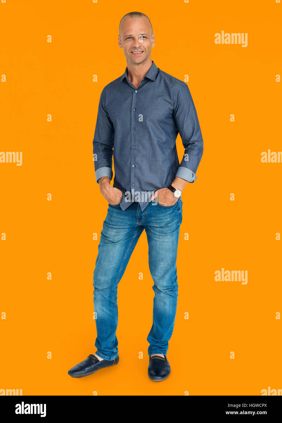 People Man Full Body Studio Shoot Concept Stock Photo - Alamy