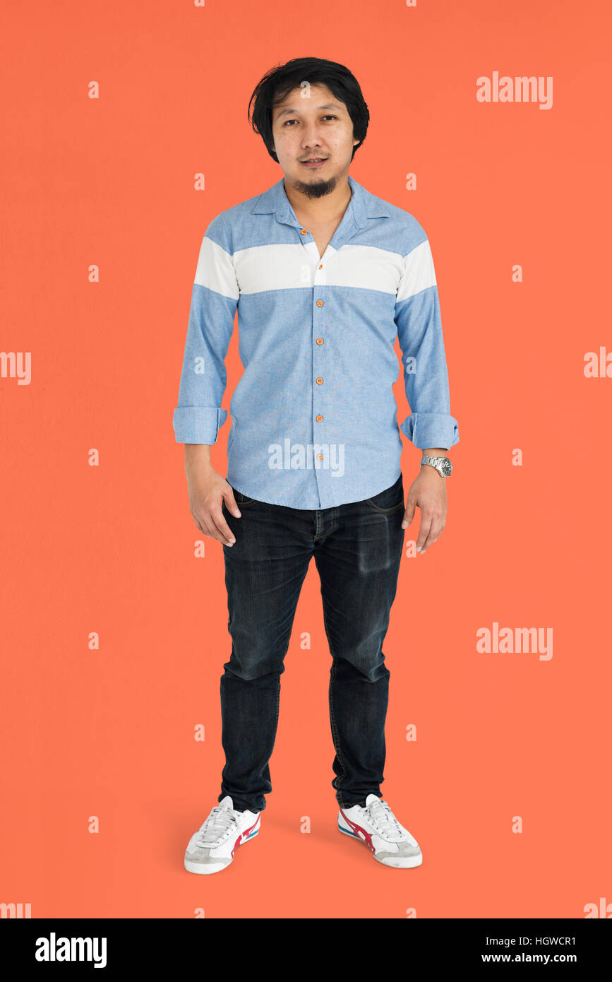 People Man Full Body Studio Shoot Concept Stock Photo - Alamy