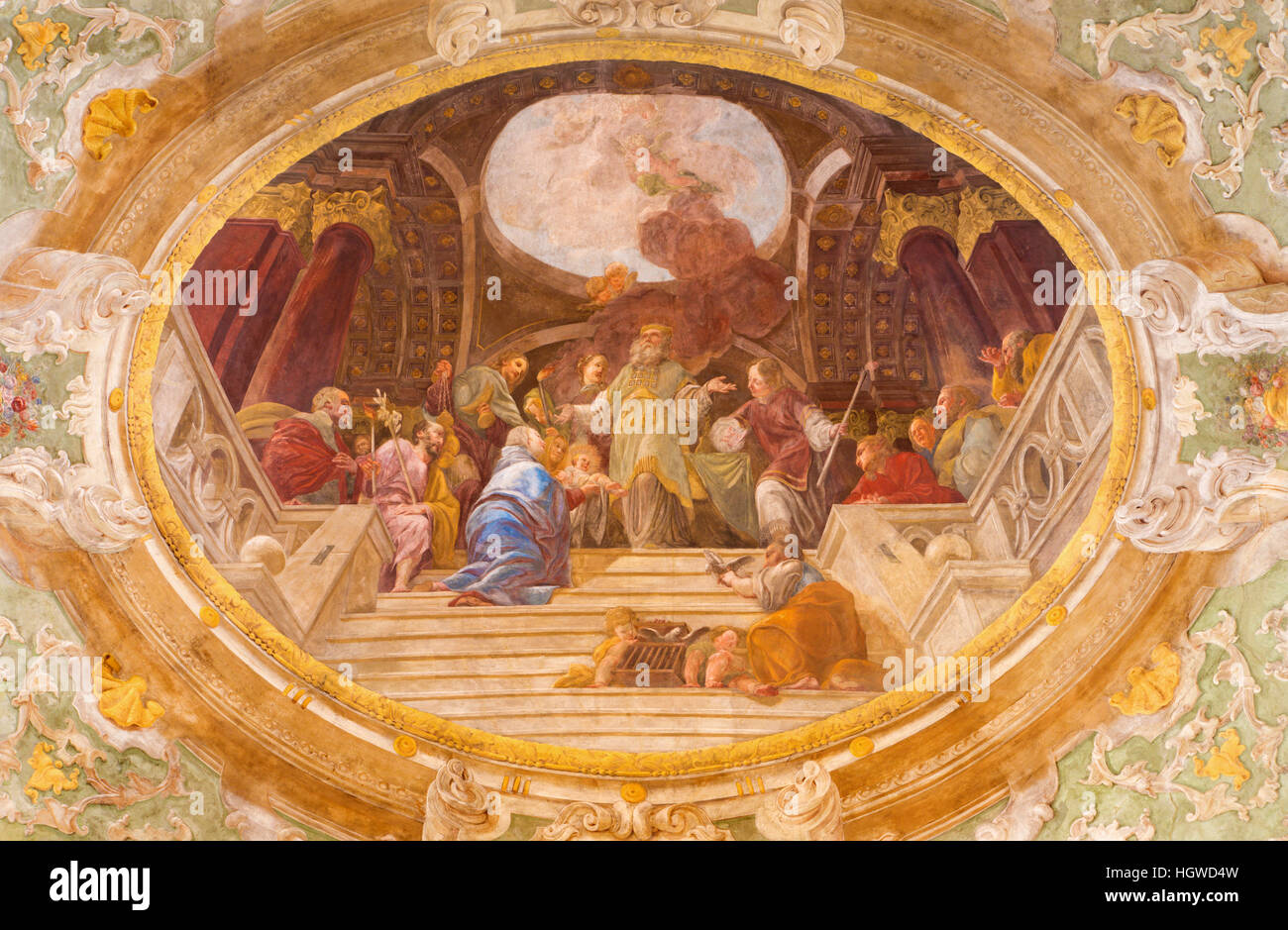 Fresco presentation jesus temple hi-res stock photography and images ...