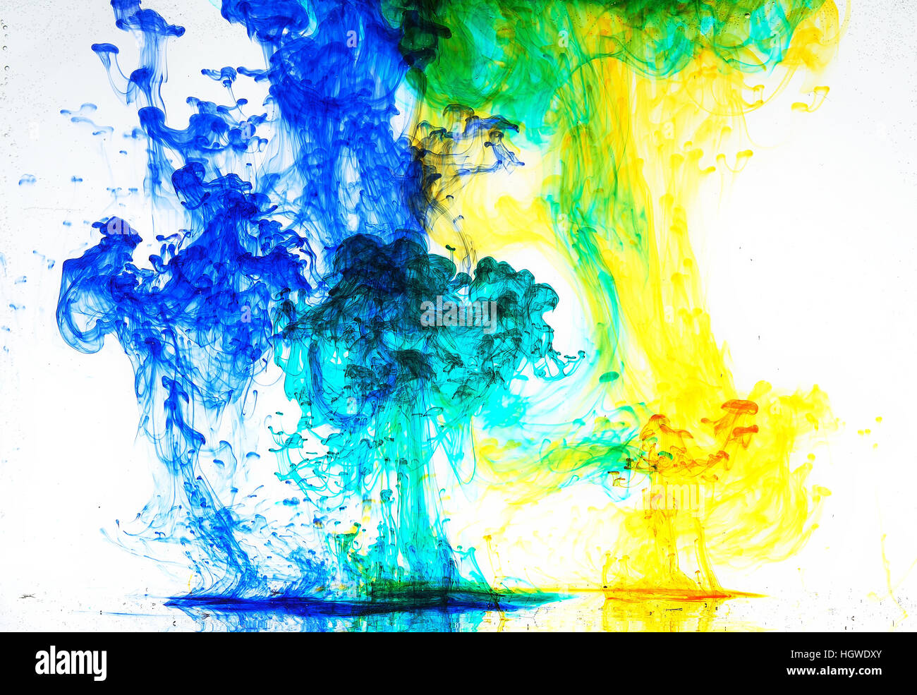 colored tint swirl in water Stock Photo - Alamy