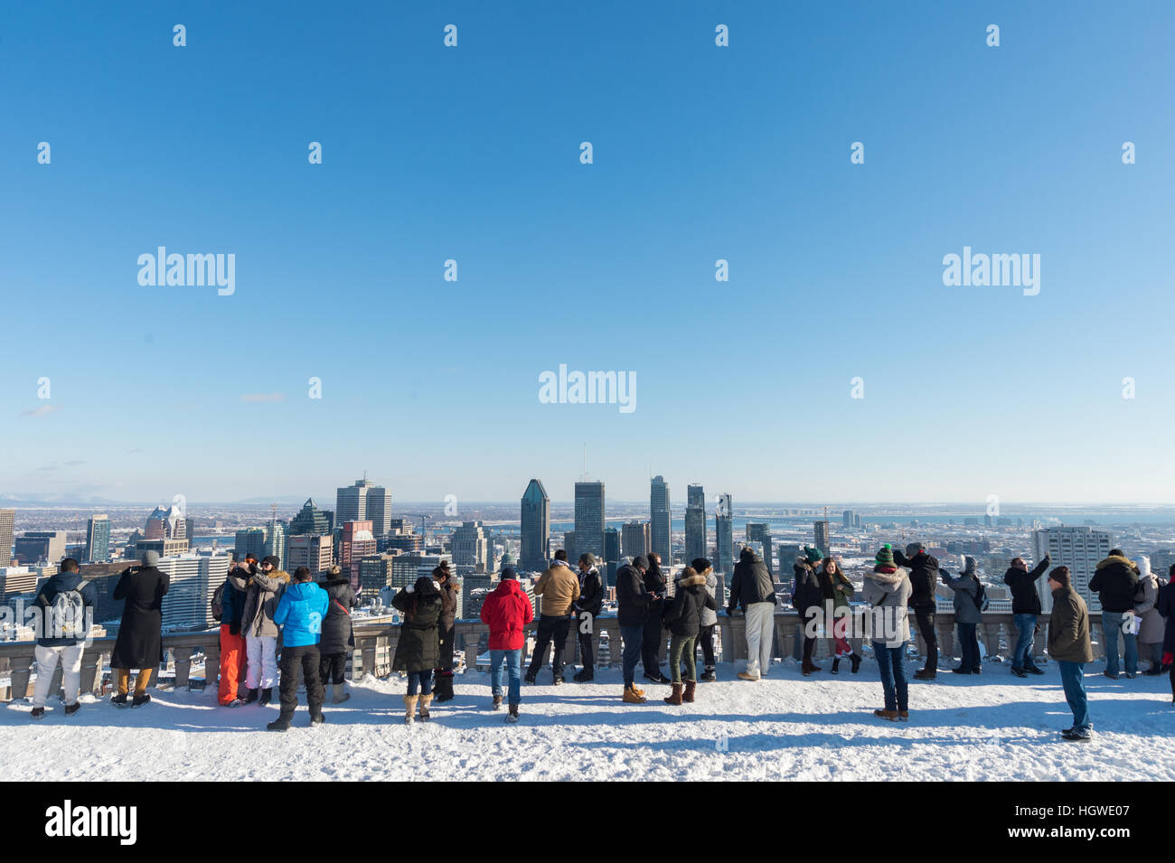 Montreal skyline from mount royal hi-res stock photography and images ...