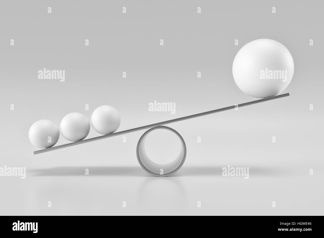 Balancing balls Black and White Stock Photos & Images - Alamy
