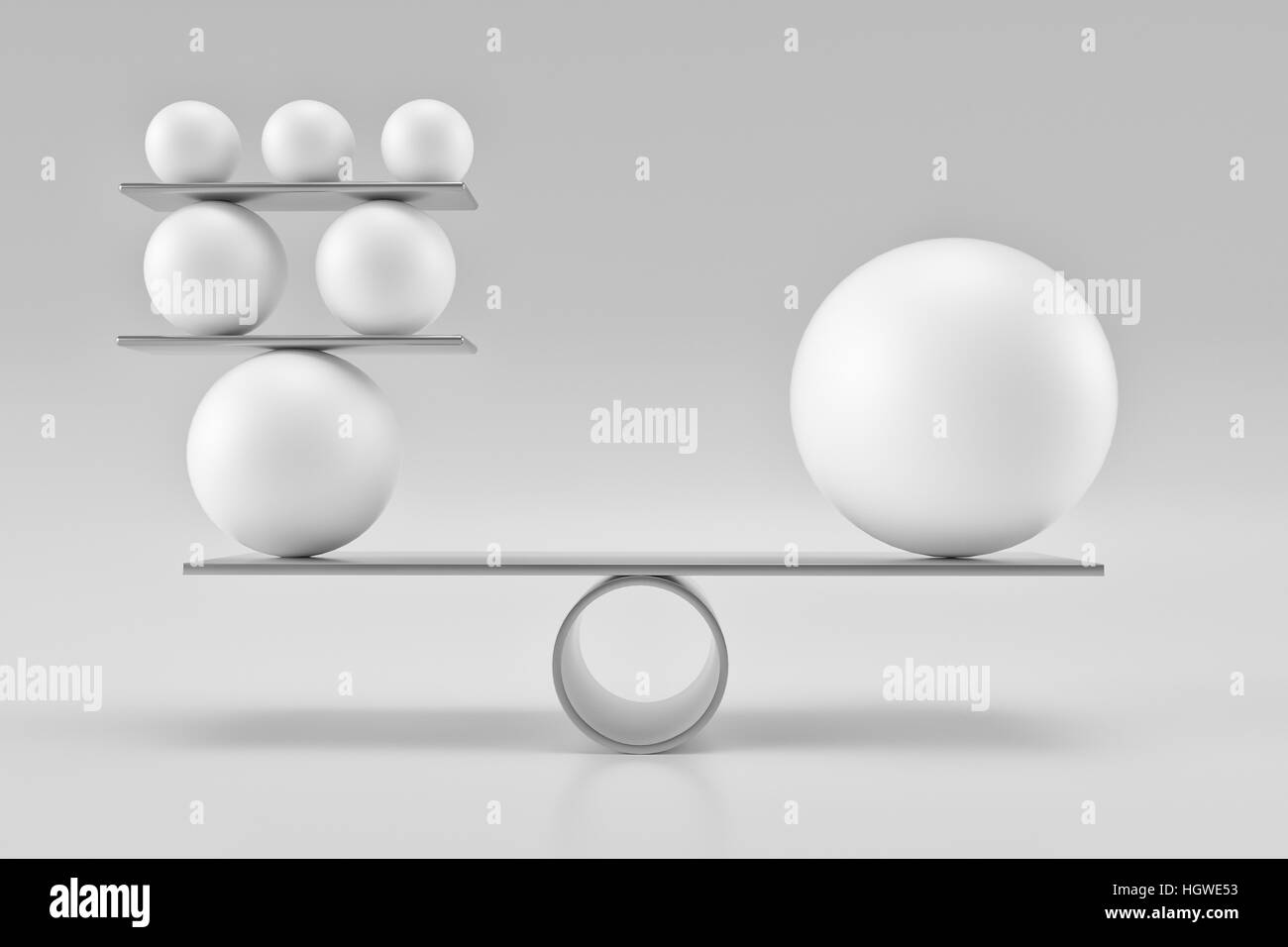 Balancing balls Black and White Stock Photos & Images - Alamy