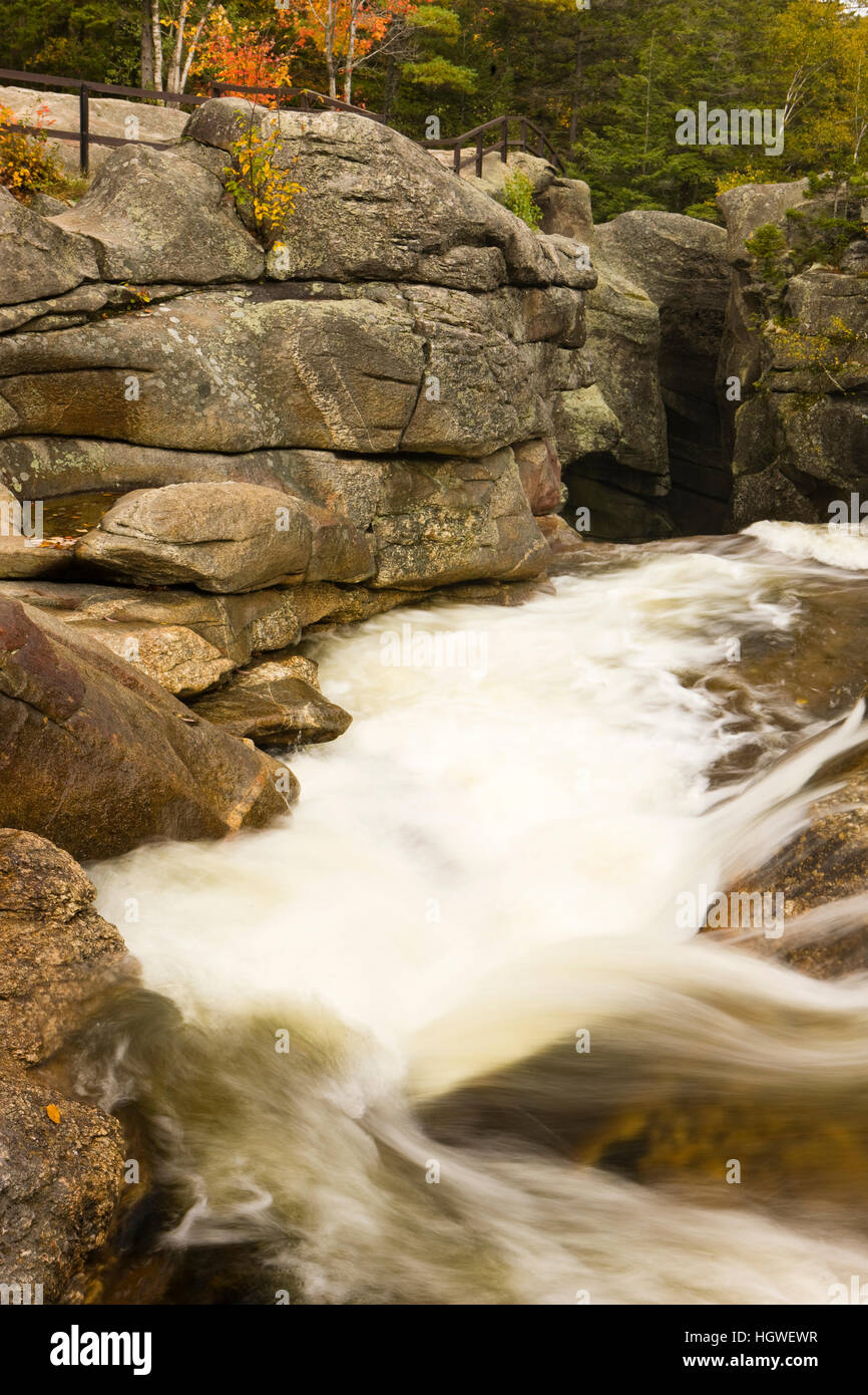 Screw Auger Falls in Maine's Grafton Notch State Park. Fall. Bear River ...